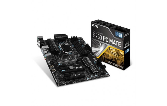 MSI B250 PC Mate Intel B250 Socket 1151 DDR4 ATX Motherboard