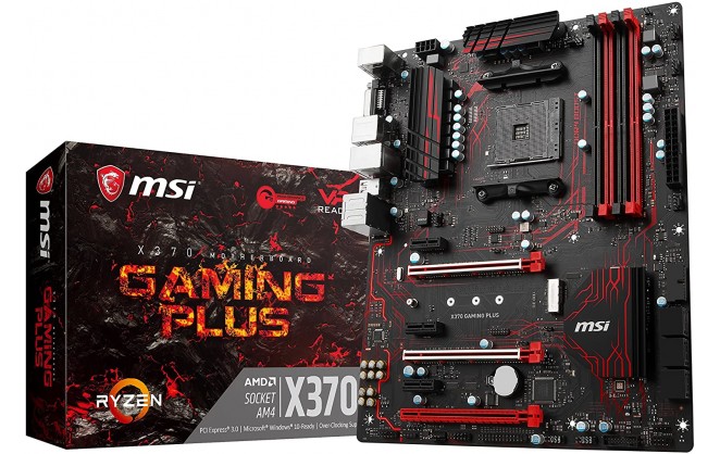 MicroStar MSI AMD Ryzen AM4 X370 GAMING PLUS ATX Motherboard DDR4 SATA3 ...