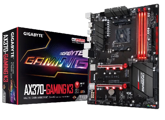 Gigabyte AX370M-Gaming 3 AM4 DDR4 micro ATX Retail Motherboard
