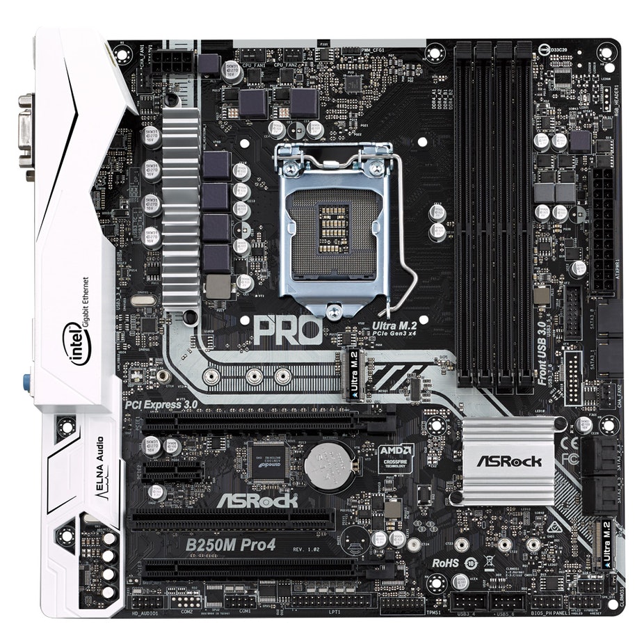 Asrock B250M Pro4 Intel B250 Socket 1151 DDR4 Micro ATX Motherboard