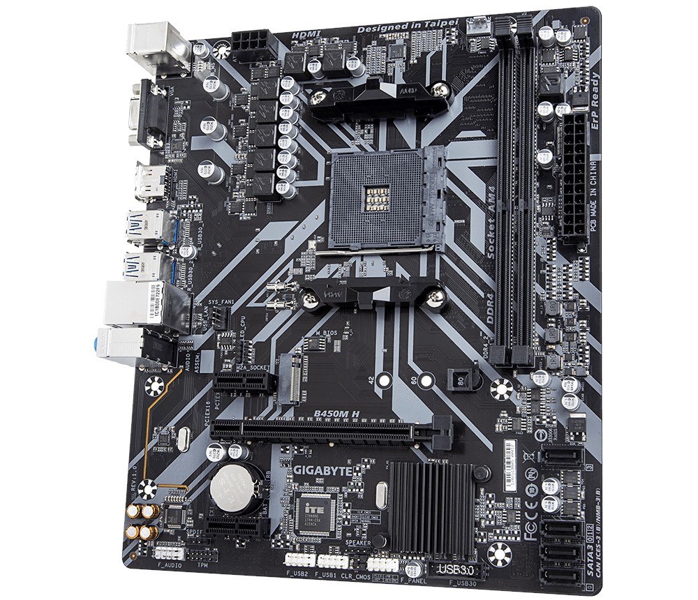 Gigabyte B450M H AMD Socket AM4 Motherboard