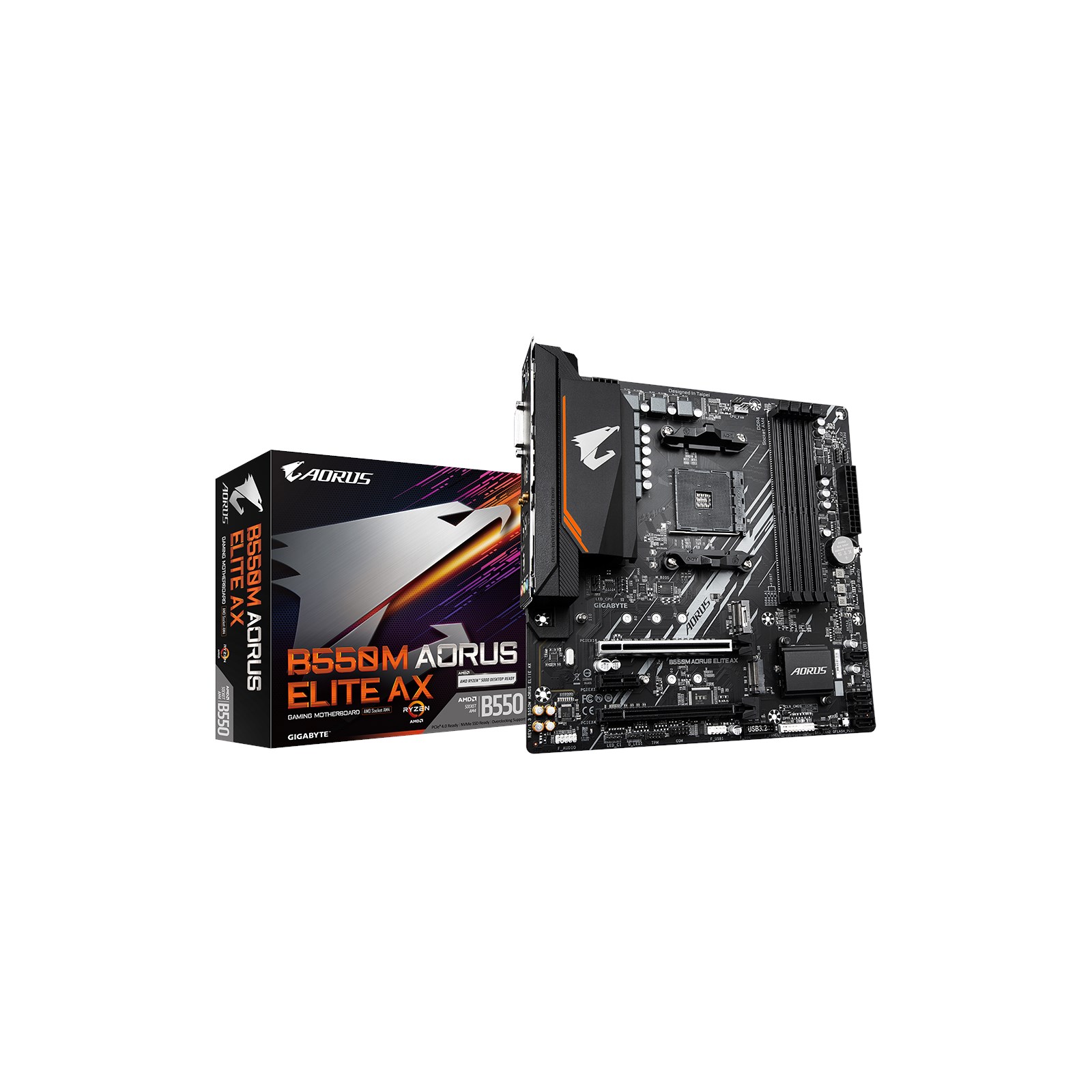 Gigabyte B550M AORUS ELITE AX mATX Socket AM4 Motherboard