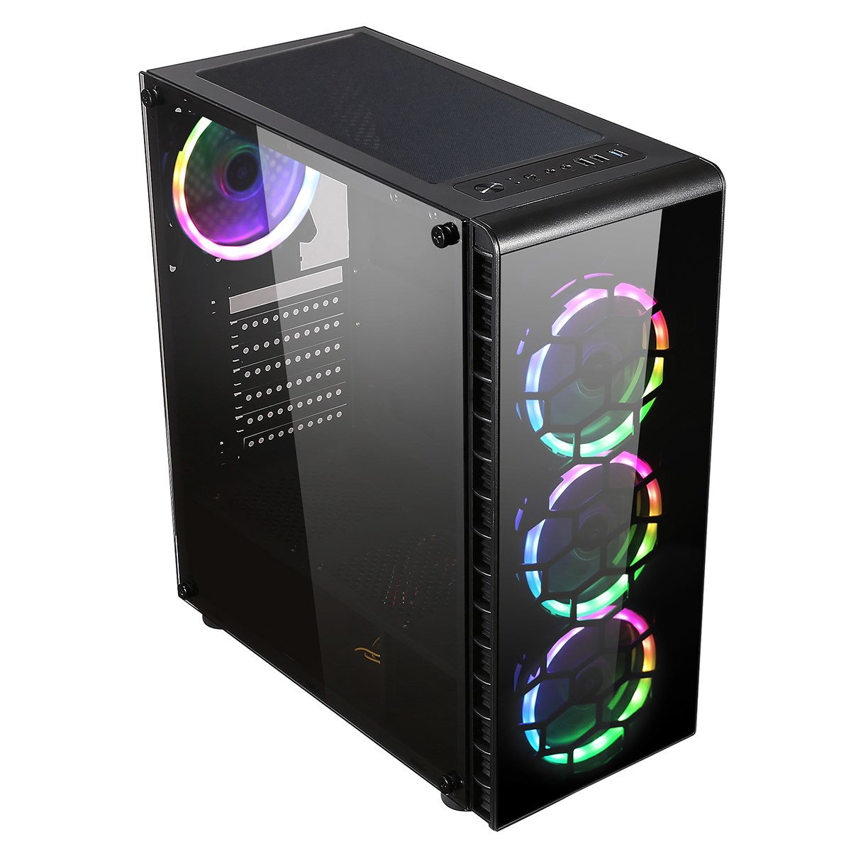 CiT Raider Mid Tower Gaming Case Black