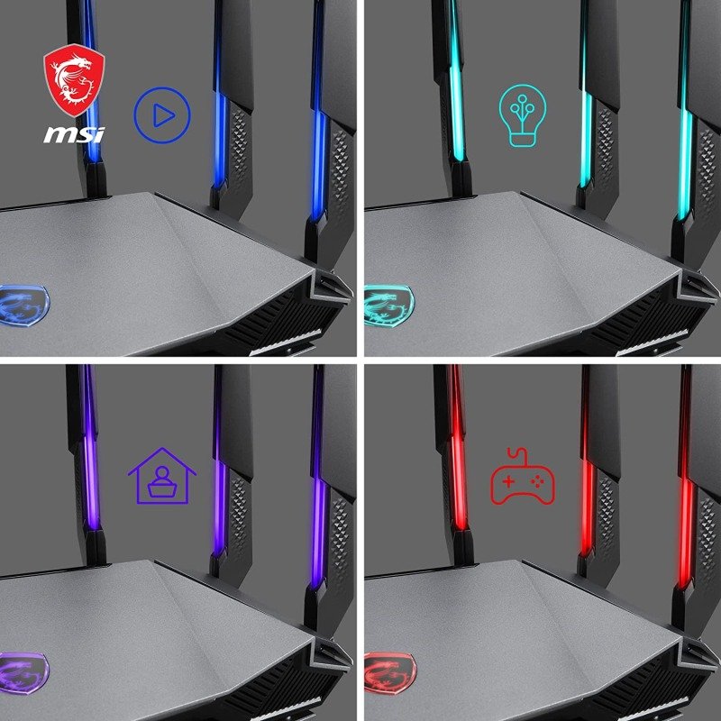 MSI RadiX AXE6600 WiFi 6E Tri-Band Gaming Router