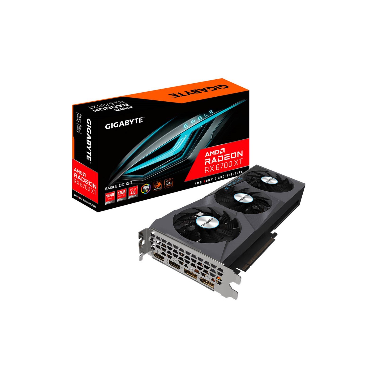 Gigabyte Radeon RX 6700 XT EAGLE 12GB OC GPU