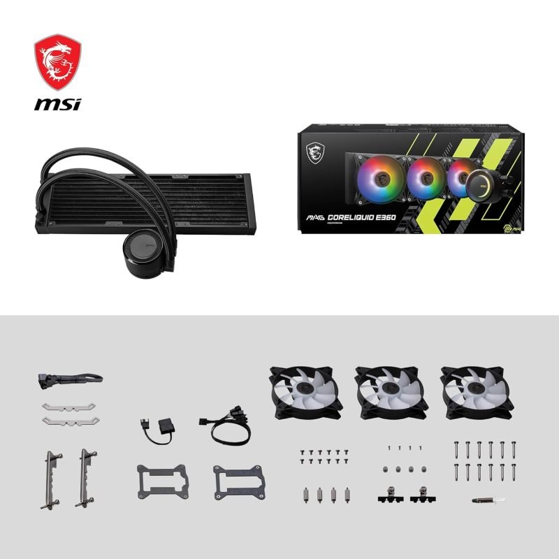 MSI MAG CORELIQUID E360 AIO CPU Liquid Cooler