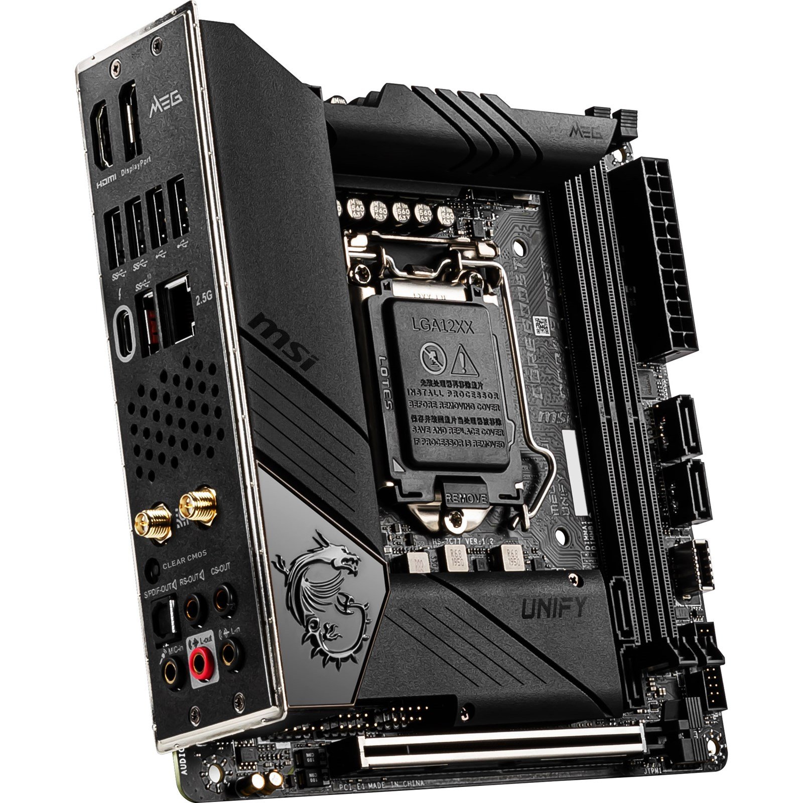 MSI MEG Z490I UNIFY Intel Socket 1200 Motherboard