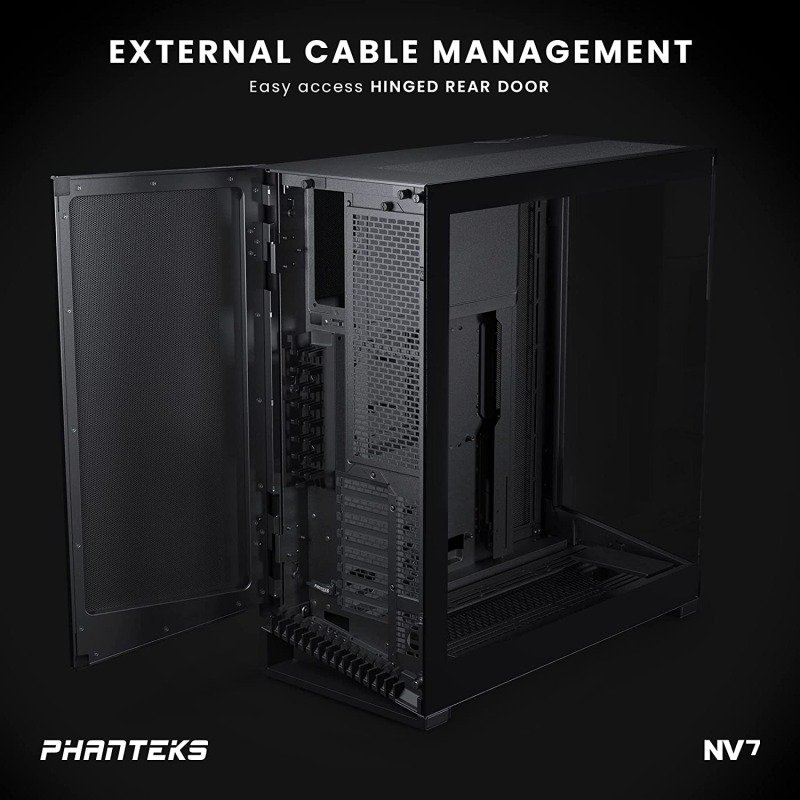 Phanteks NV7 D-RGB with Front and Side Glass Panels Full Tower Case - Black